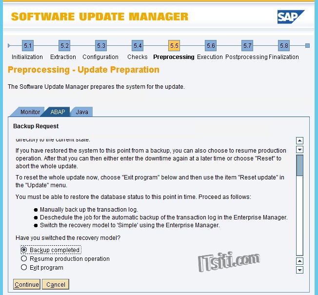Steps to Upgrade SAP Support Package Stack using SUM